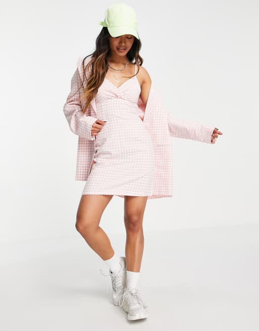 Heartbreak Cami Strap Mini Dress Co Ord In Pink Gingham Asos