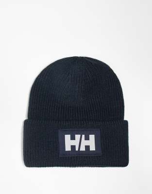 Helly Hansen Hh box beanie in navy | ASOS
