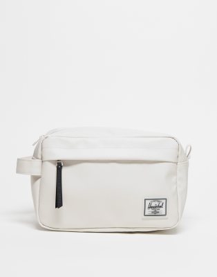 Herschel Supply Co Chapter weather resistant travel kit in off white | ASOS