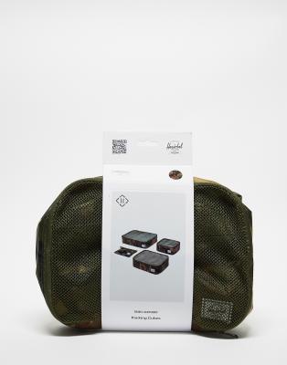 Herschel Supply Co kyoto packing cubes in camo | ASOS