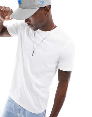 Hollister icon logo crew neck t-shirt in white | ASOS