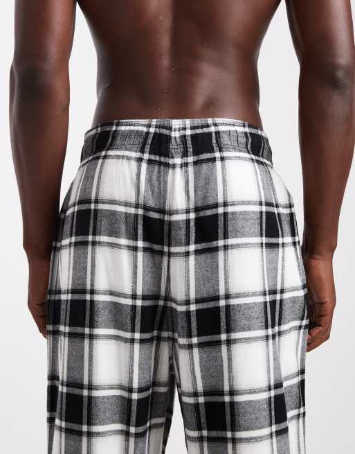 Hollister nightwear trouser in black check | ASOS