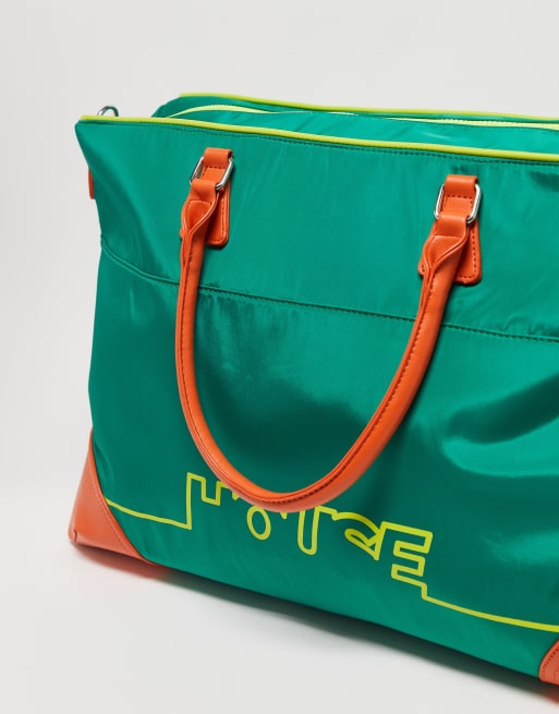 House of Holland logo holdall in green | ASOS
