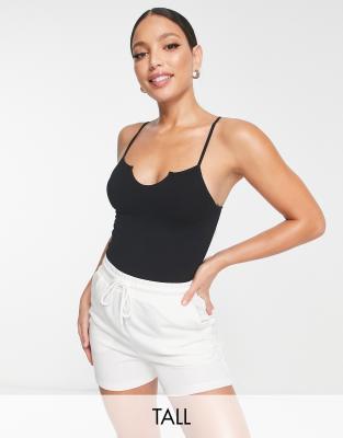 Hoxton Haus Tall seamless bodysuit in black | ASOS