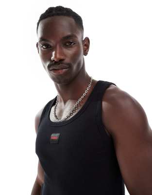 HUGO Bodywear tank top in black | ASOS