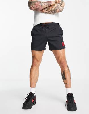 Hugo dominica swim shorts in black | ASOS