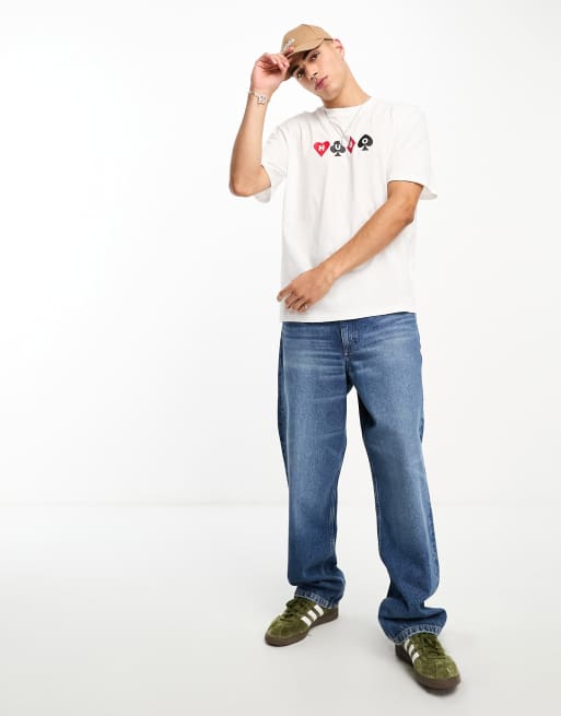 HUGO Doober logo relaxed fit t-shirt in white | ASOS
