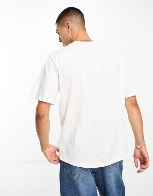 HUGO Doober logo relaxed fit t-shirt in white | ASOS
