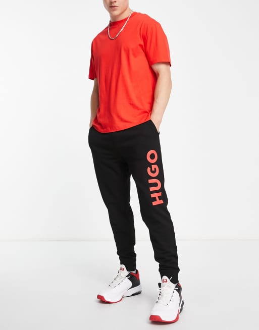 HUGO - Dutschi - Pantalon de jogging à grand logo - Noir | ASOS