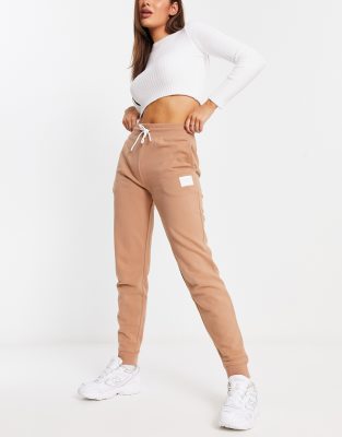 HUGO Easy trackies in dark beige | ASOS