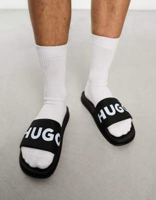 HUGO Match It sliders in black | ASOS
