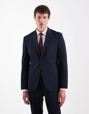 Hugo Red Arti hesten slim fit suit jacket in dark blue (part of a set ...