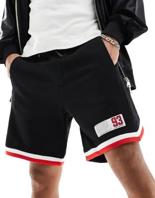 HUGO RED sweat shorts in black | ASOS