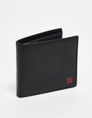 HUGO Red tibby coin wallet in black | ASOS