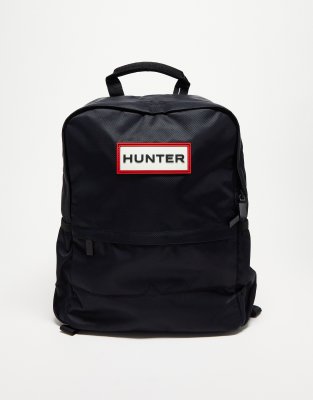 Hunter Original Zip Nylon Backpack in Black | ASOS