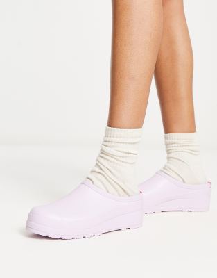 Hunter play clogs in lilac | ASOS