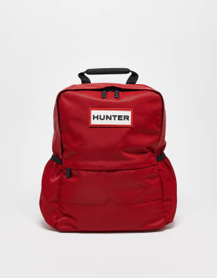 Hunter – Rucksack aus Nylon in Rot | ASOS