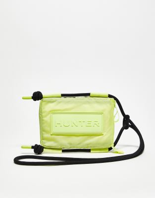 Hunter travel ripstop phone pouch in yellow | ASOS