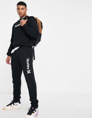 Hurley One and Only Track sweatpants in black | ASOS