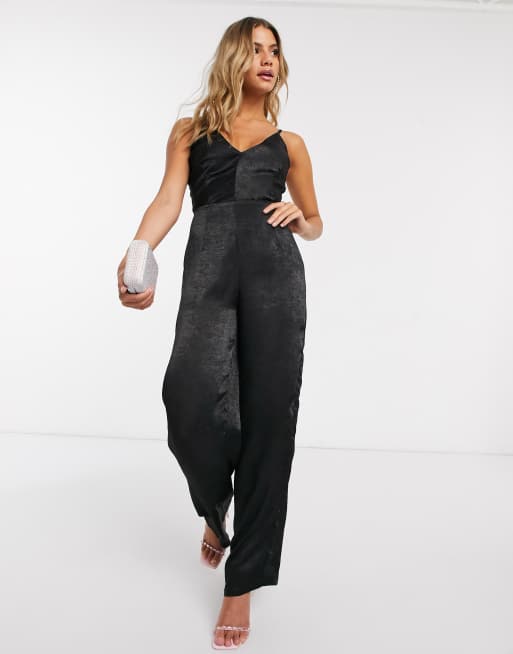 I Saw It First wide leg jumpsuit in black | ASOS