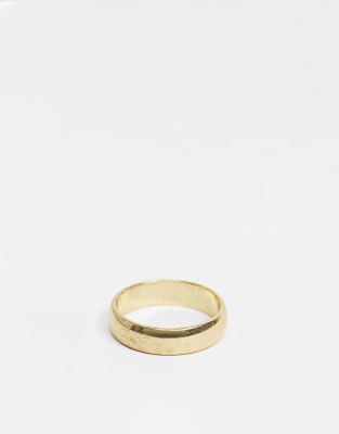 Icon Brand band ring in gold | ASOS