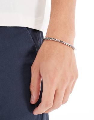 Icon Brand chase chain bracelet in silver | ASOS