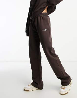 Il Sarto - Pantalon de jogging large d'ensemble - Marron chocolat | ASOS