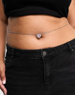 Image Gang Curve Sweetheart stainless steel belly chain with ...