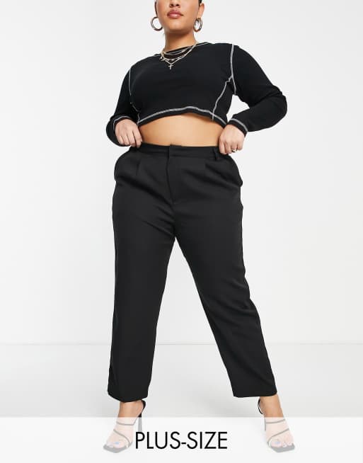 In The Style Plus x Jac Jossa – Gerade geschnittene Hose in Schwarz | ASOS