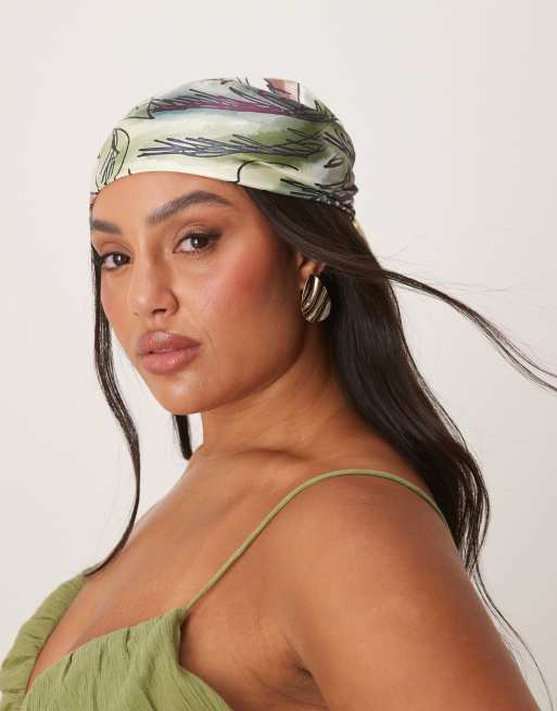 Isabelle Pennington-Edmead satin scarf in sanctuary print | ASOS