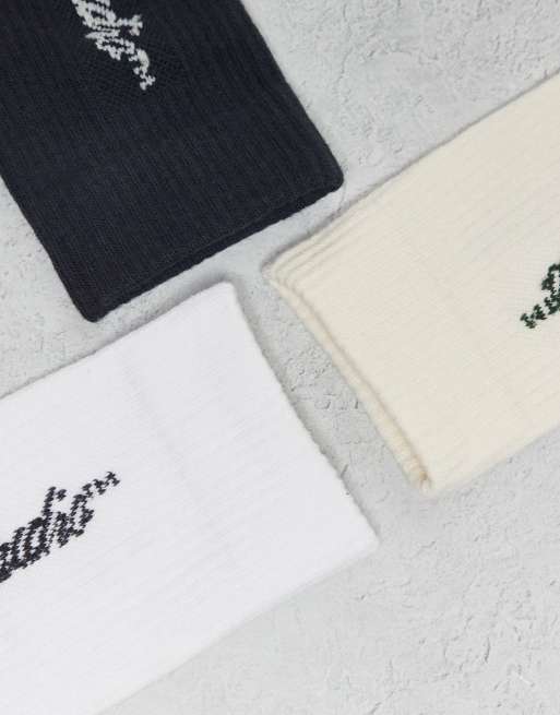 Jack & Jones 3 pack socks in white, cream and black | ASOS