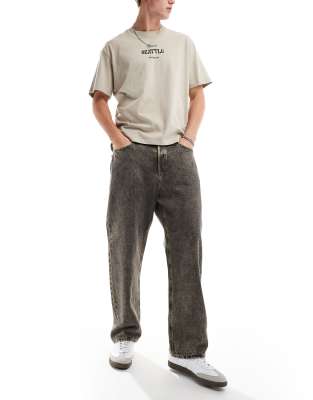 Jack & Jones Alex baggy fit jeans in acid wash | ASOS
