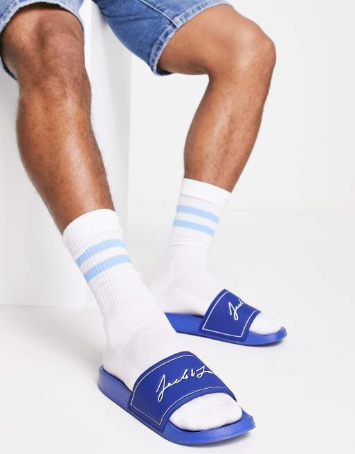 Jack And Jones Badesandaler Til Poolen I Marineblå Asos