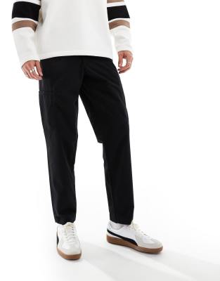 Jack & Jones bill wide fit concealed pocket cargo in black | ASOS