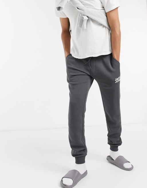 Jack & Jones Intelligence - Pantalon de jogging avec logo - Anthracite | ASOS