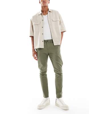 Jack & Jones – Kakifärgade chinos med smal passform | ASOS