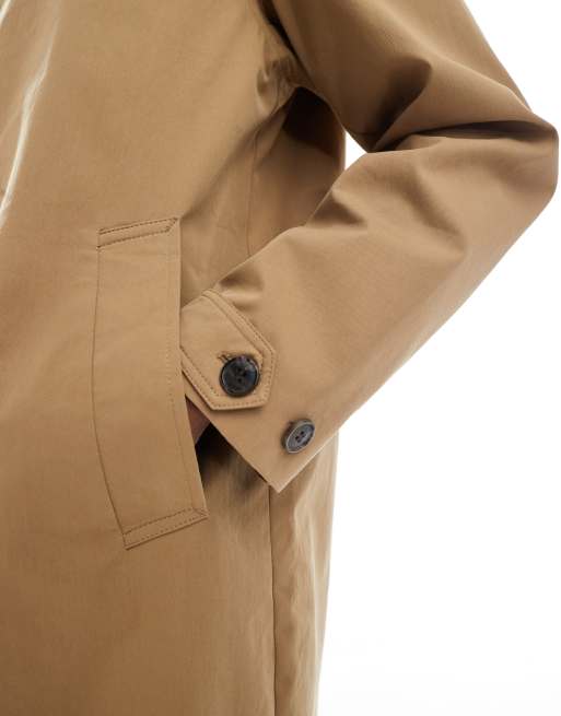 Jack & Jones mac coat in beige | ASOS
