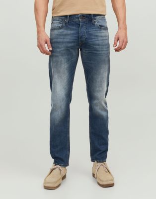 Jack & Jones - Mike - Jean droit en denim délavé foncé | ASOS
