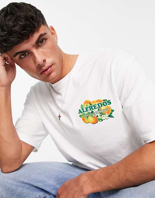 Jack & Jones Originals oversized t-shirt with fruit print in Jack & Jones Originals oversized t-shirt with fruit print in