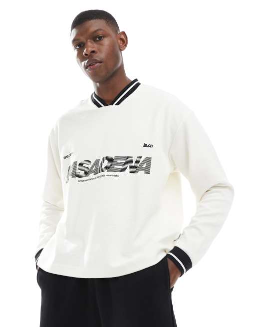 Jack & Jones soccer jersey in white | ASOS