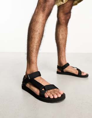 Jack & Jones tech sandal in black | ASOS