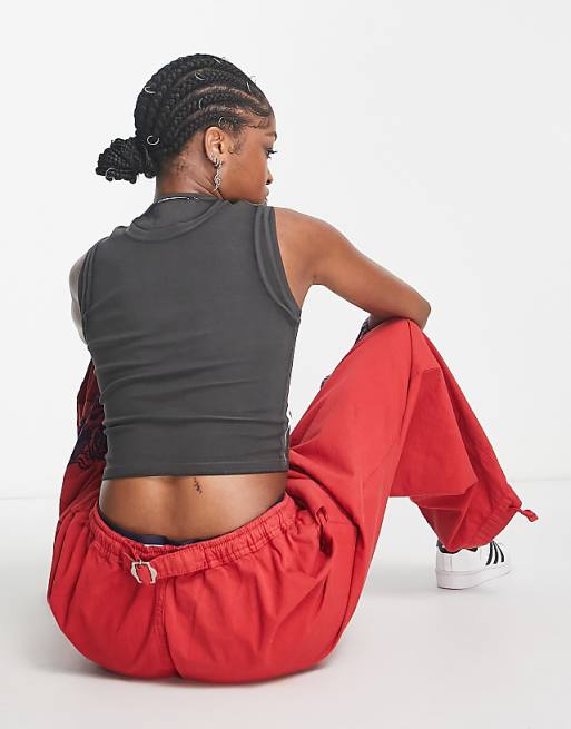 Jaded London fitted crop tank top with motorcycle graphic in Jaded London fitted crop tank top with motorcycle graphic in