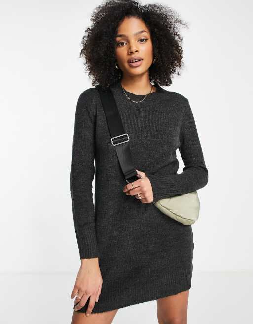 Jdy - Crea - Robe courte en maille - Gris anthracite | ASOS