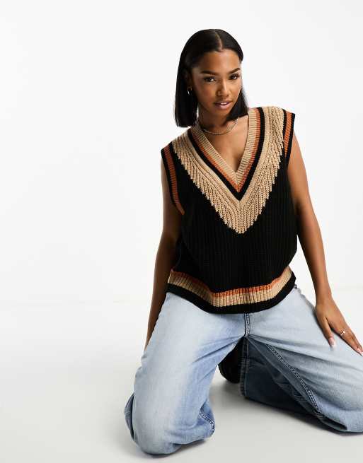 JDY - Débardeur en maille color block - Noir | ASOS