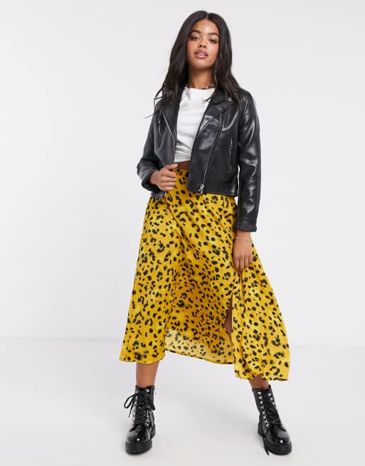 JDY - Jupe mi-longue à imprimé animal | ASOS