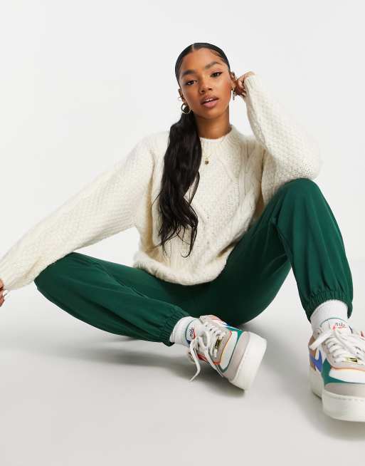 Jersey Color Crema Extragrande De Punto De Ochos De Asos Design Asos