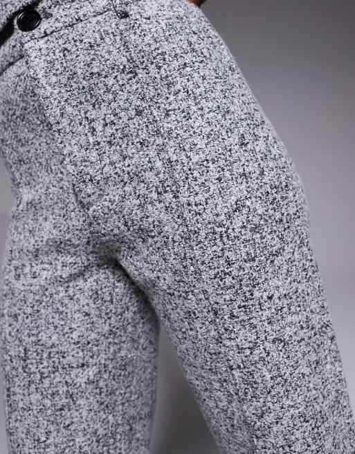 JLUXLABEL Stay Sharp tailored straight leg pants in gray tweed - part ...
