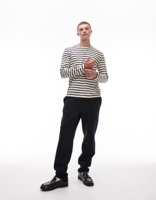 Joggers azul marino con cinturilla elástica de Mango | ASOS