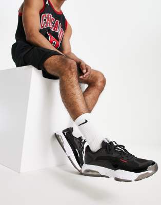 Jordan Air 200E in black and fire red | ASOS