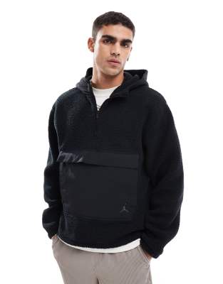 Jordan - Flight - Sweat à capuche en imitation peau de mouton avec col ...